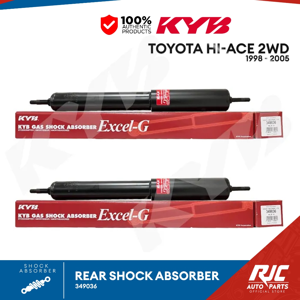 KYB SHOCK ABSORBER TOYOTA HIACE 2WD REAR 1998-2005 349036 1set | Shopee ...
