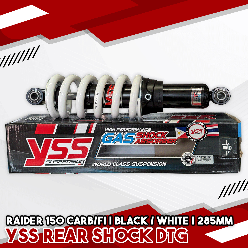 YSS REAR SHOCK DTG FOR RAIDER CARB/FI 285MM | Shopee Philippines