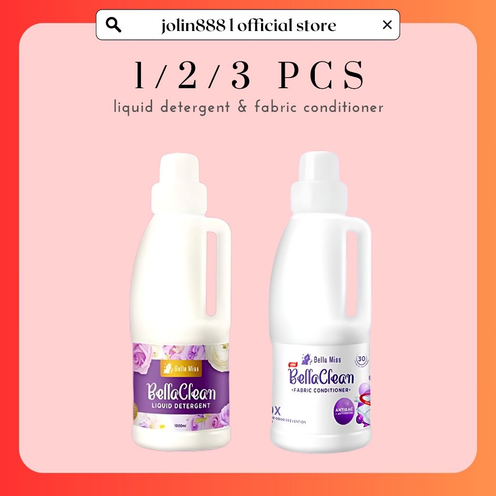 [ 1PC/2PCS/3PCS ] Bella clean Laundry Fabric Conditioner & Liquid ...