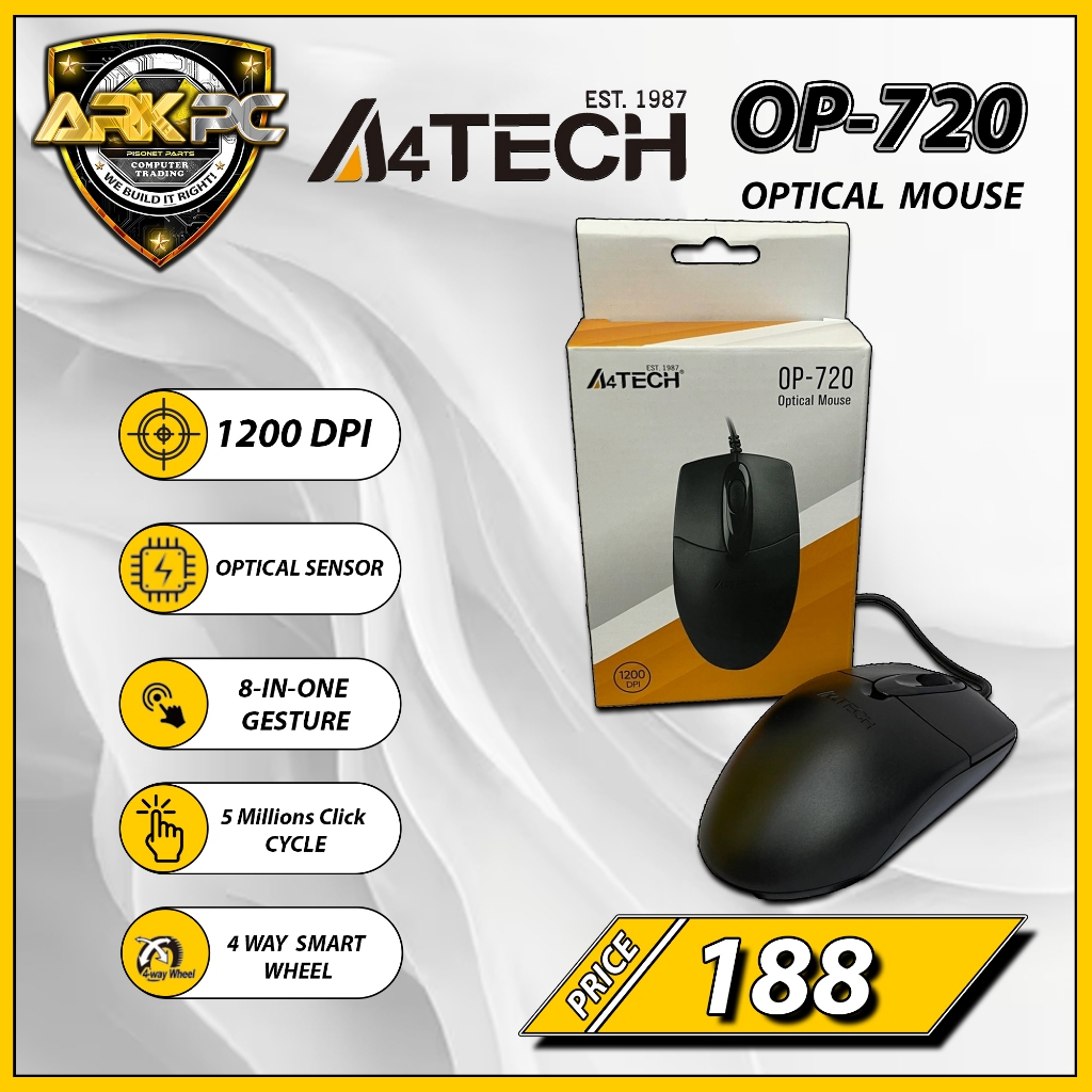A4TECH OP-720 OPTICAL MOUSE | Shopee Philippines
