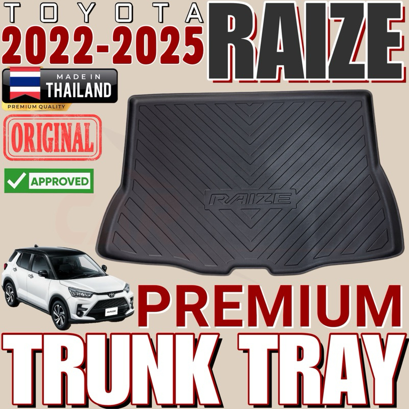TOYOTA RAIZE 2022-2025 PREMIUM TRUNK TRAY (Toyota Raize Matting ...