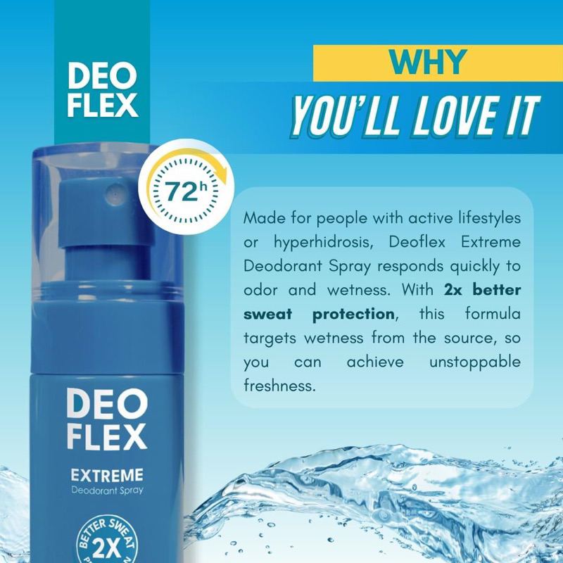 Deoflex Extreme Deodorant Spray | Shopee Philippines