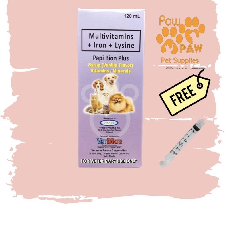 Papi Bion Plus B Complex+Iron+Folic Acid 120ml | Shopee Philippines