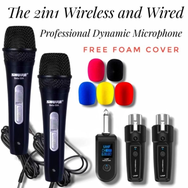 The Newest 2in1 WIRELESS and WIRED Microphone | Shopee Philippines