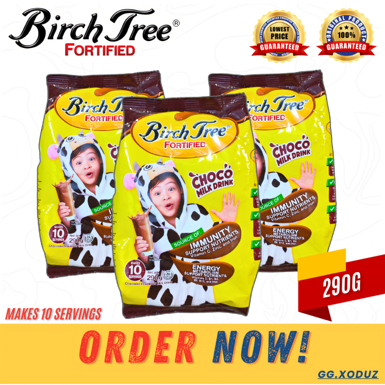 Authentic BIRCH TREE Fortified Choco Milk Powdered Drink (makes 10 ...