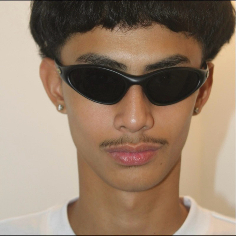 okli twenty vintage frame fitted aesthetic black lens sunglass | Shopee ...