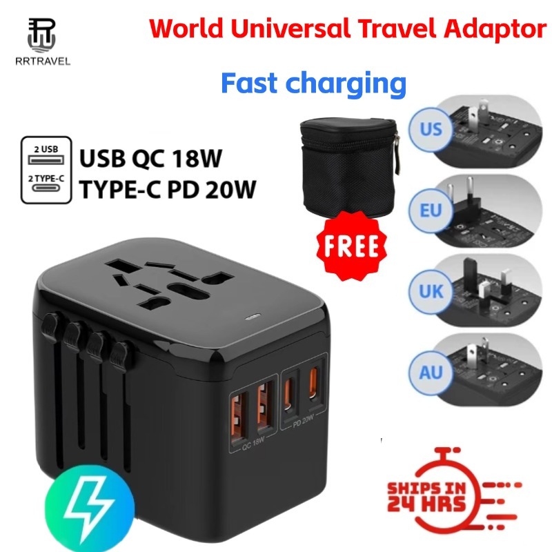 Universal Adapter International Plug Adapter Universal Travel Adapter ...