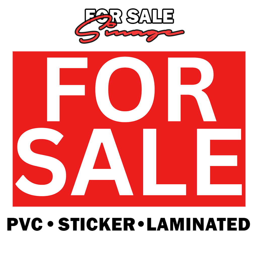 FOR SALE SIGN PVC, PLASTIC LAMINATED AND STICKER | Shopee Philippines