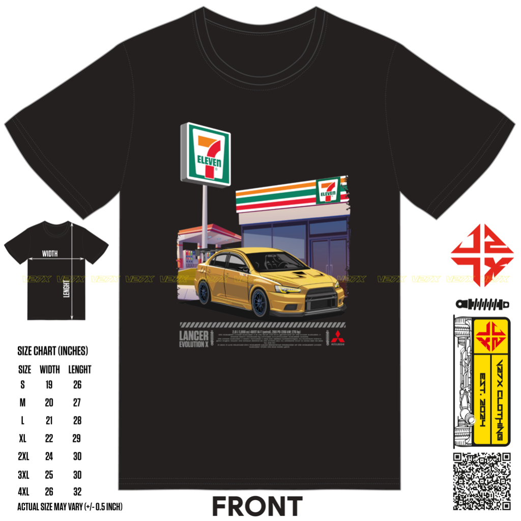 V27X, LANCER EVOLUTION X SHIRT, MITSUBISHI LANCER, EVO X, V27X CLOTHING ...