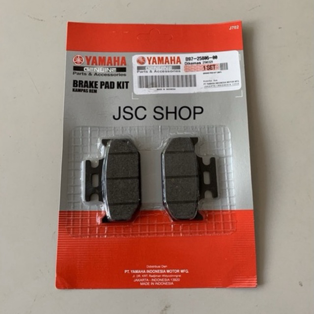 YAMAHA BRAKE PAD FRONT WR155 R15 V3 REAR BRAKE PAD GENUINE | Shopee ...