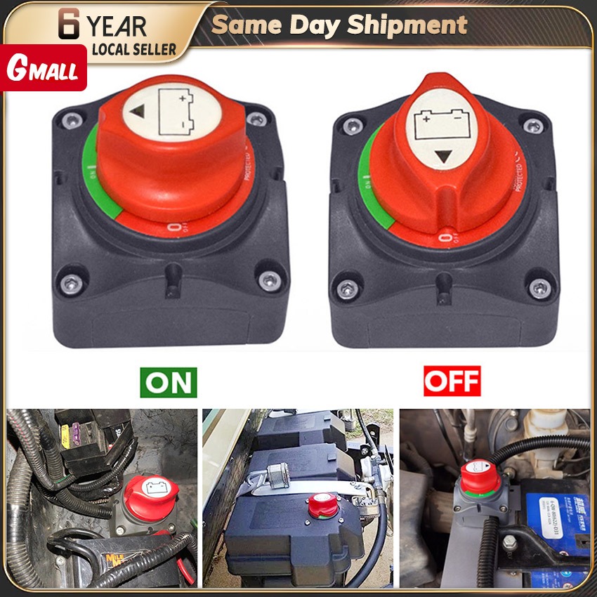 Car Battery Switch Rotary Disconnect Safe Cut Off Power Isolator for ...