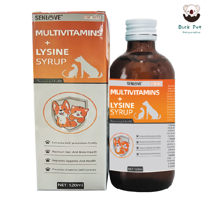 SENLOVE Multi-vitamins Syrup For Pet Multivitamins Liquid Multivitamins ...