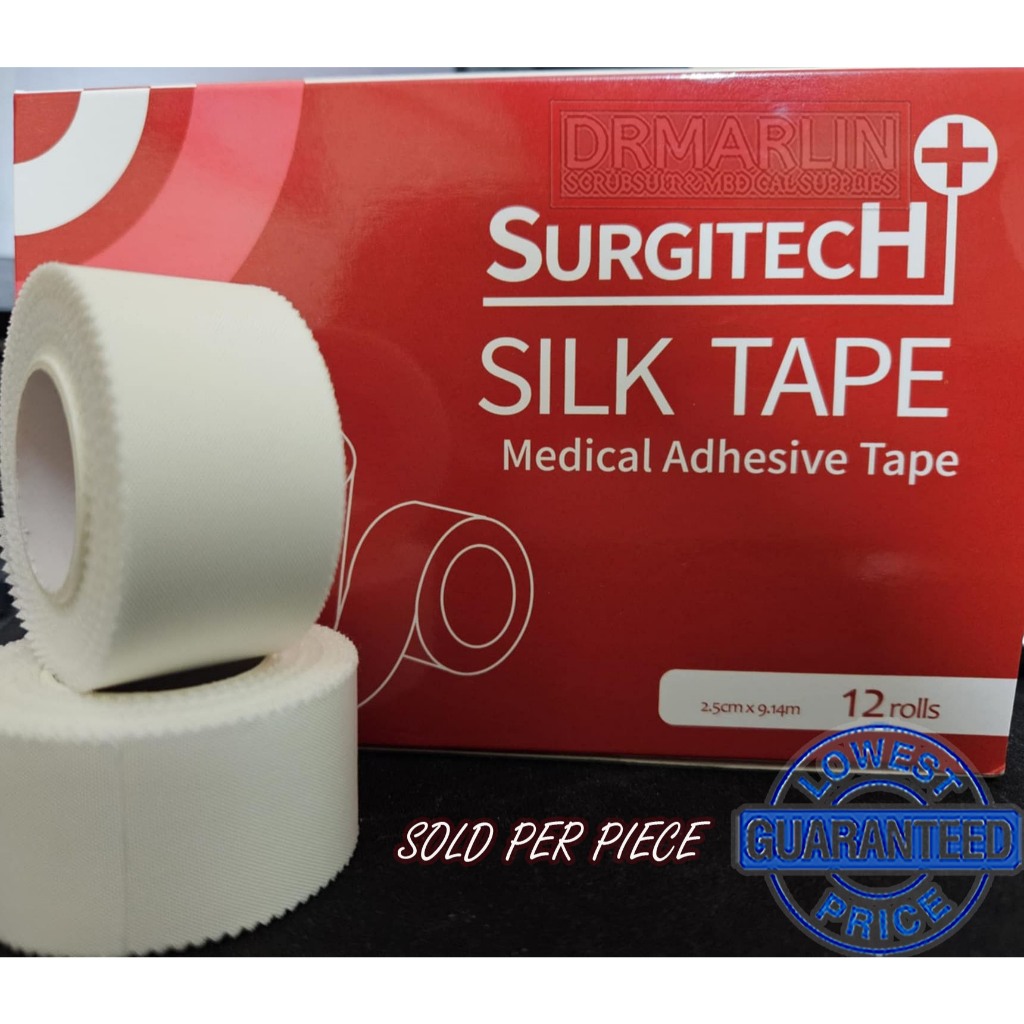Silk Medical Adhesive Tape Surgitech 2.5cm x 9.14m [SOLD PER PIECE ...