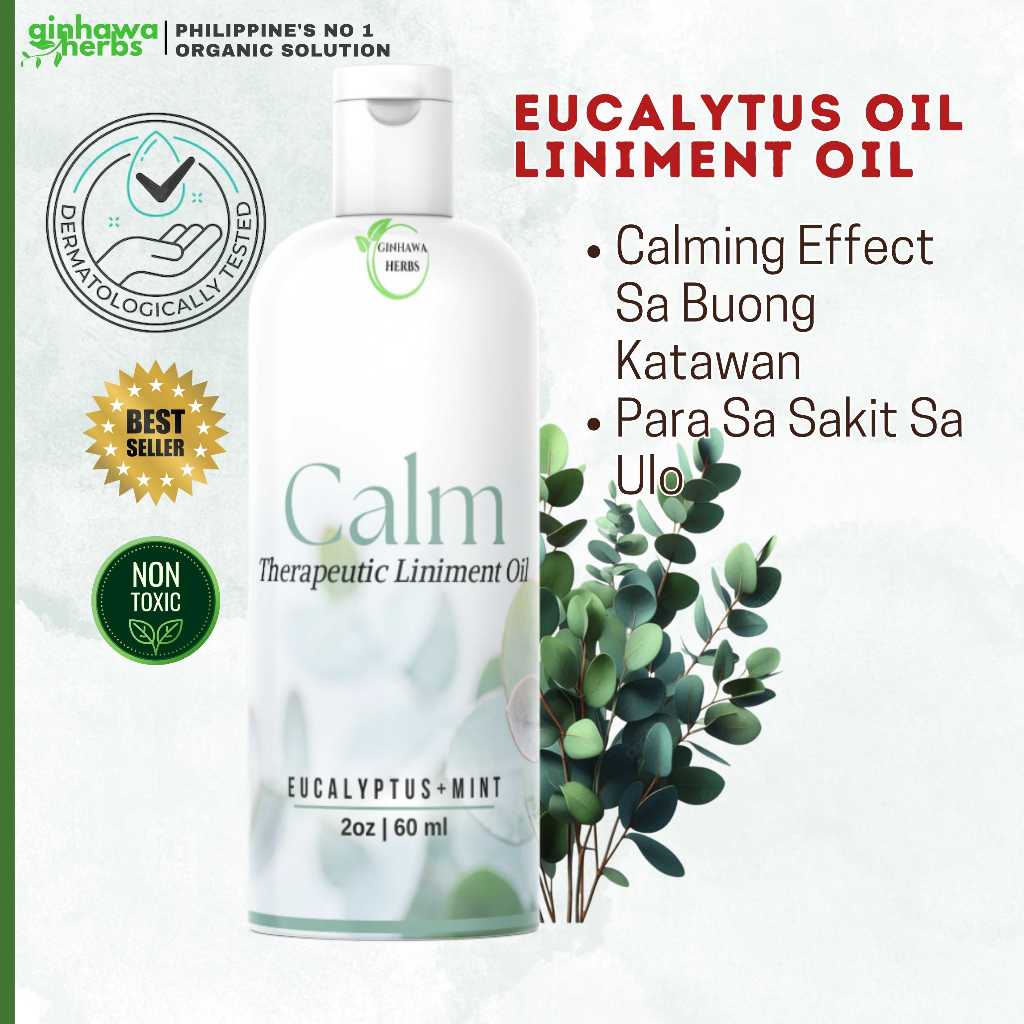 Liniment Oil Menthol Pain Relief Peppermint Eucalyptus Spray - 60ml ...