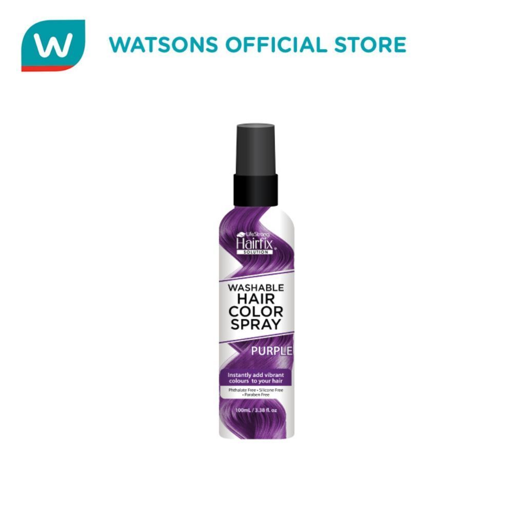 HAIRFIX Washable Hair Color Spray 100ml Purple | Shopee Philippines