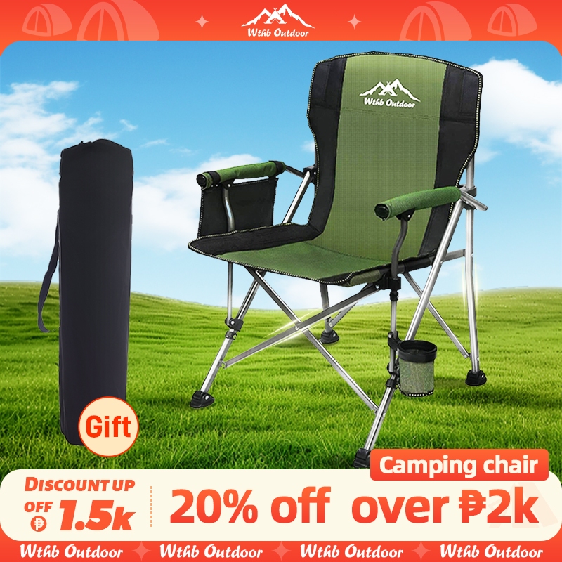 Hikeman Folding Camping Chair Fishing Chair Foldable Outdoor Picnic ...
