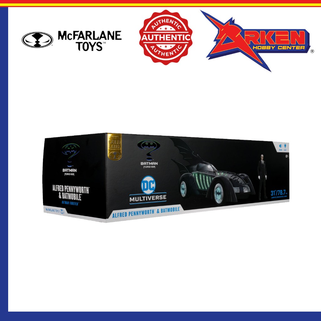 MCFARLANE – ALFRED PENNYWORTH & BATMOBILE (BATMAN FOREVER) VEHICLE ...