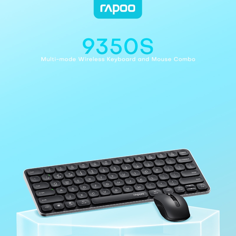 Rapoo 9350S Multi-mode Wireless Ultra-slim Compact Keyboard & Mouse ...