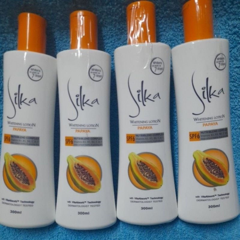 Silka Premium Whitening Lotion Green Papaya With Olive Oil 200ML/100ML ...