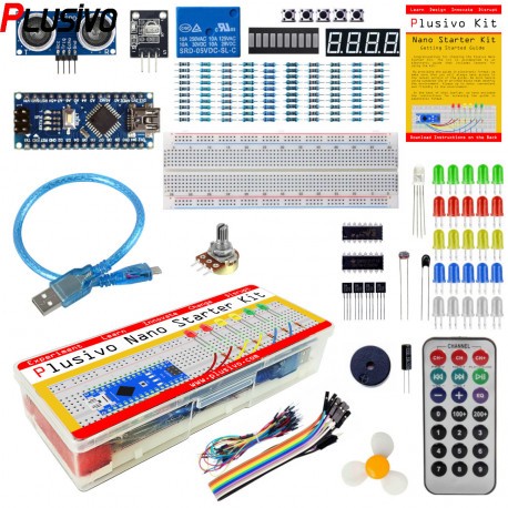Plusivo Nano Super Starter Kit with PDF tutorial 20 lessons Arduino ...
