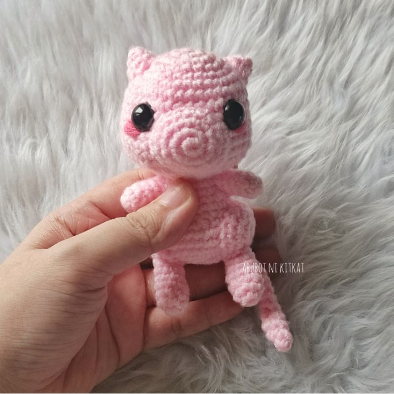 Legendary Pokemon Mew and Mewtwo Plushie • Handmade Amigurumi Pokemons ...