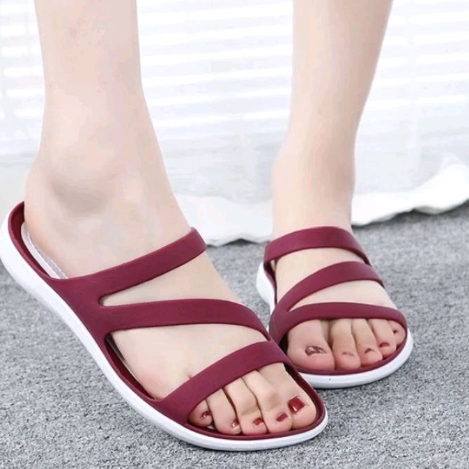LARRAH FLAT Z PVC SANDALS HOUSE SANDALS FOR WOMEN SLIP ON AND OF SLIDE ...