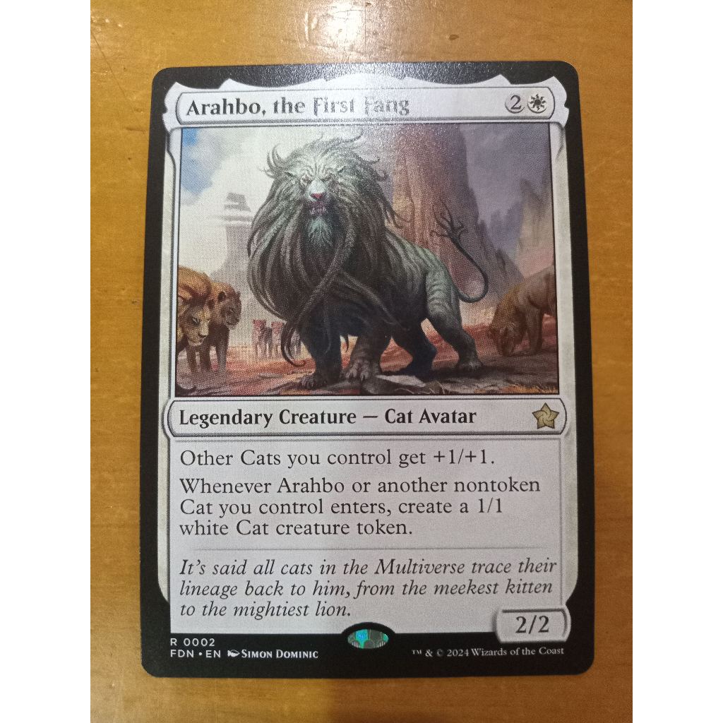 MTG Arahbo, the First Fang Rare FDN Foundations Magic the Gathering ENG ...