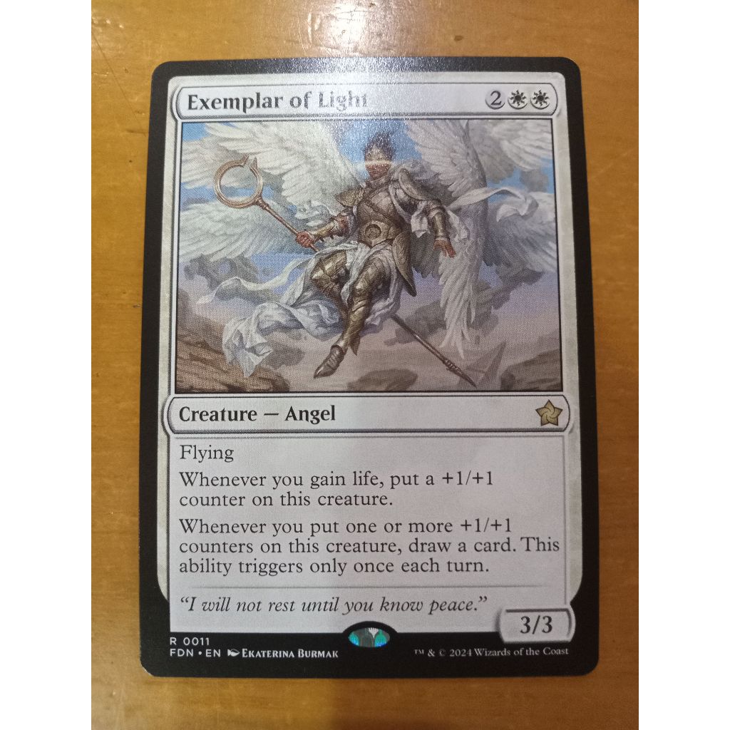 MTG Exemplar of Light Rare FDN Foundations Magic the Gathering ENG | Shopee Philippines