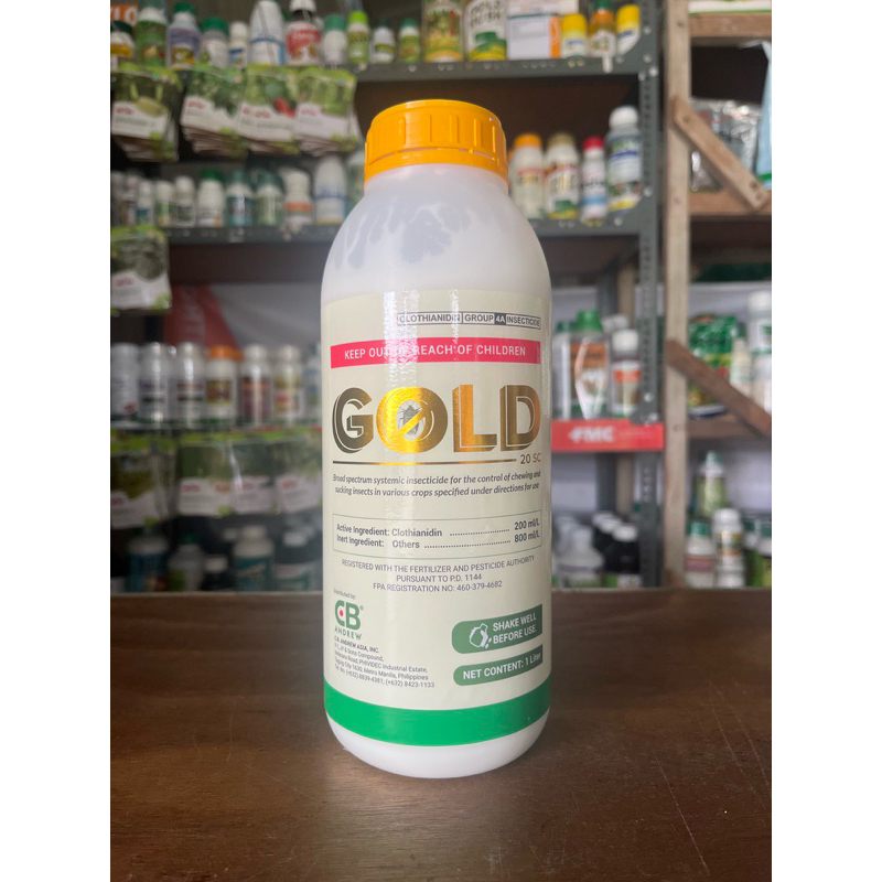 GOLD Insecticide 20 SC by CB Andrew ~ Clothianidin | Shopee Philippines
