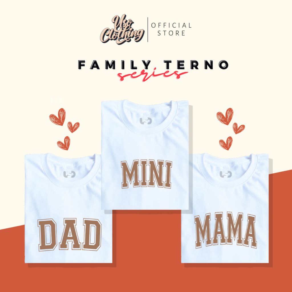 MINIMALIST MAMA DAD MINI SHIRT / FAMILY SHIRTS TERNO / MOM DAD KIDS ...