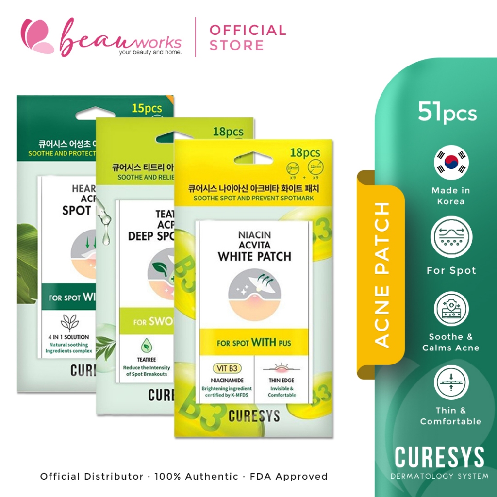 Curesys Pimple Patch (All Stages of Pimple) | Shopee Philippines