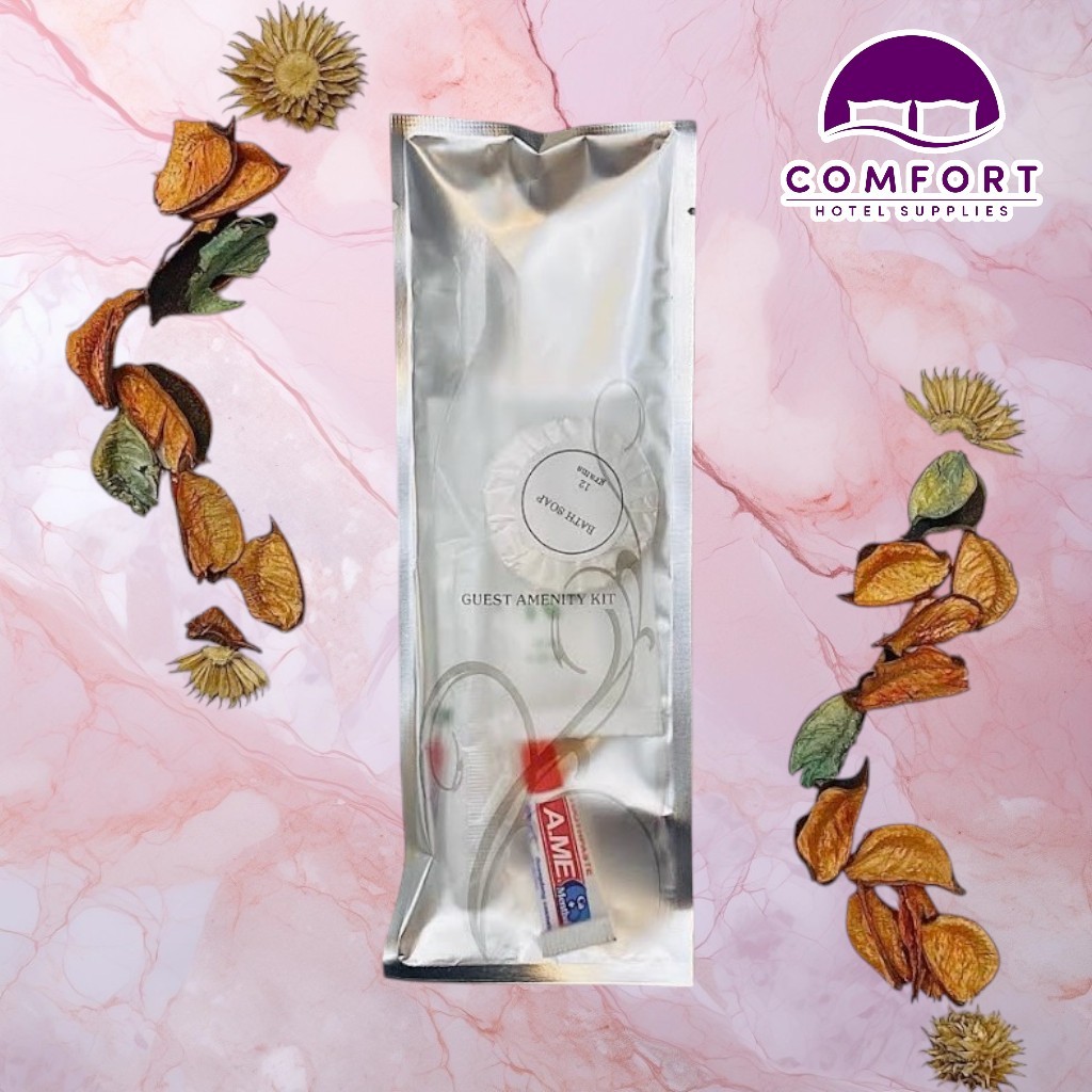 Comfort Hotel Supplies 20pcs Guest Amenity kit in Aluminum Packaging w ...