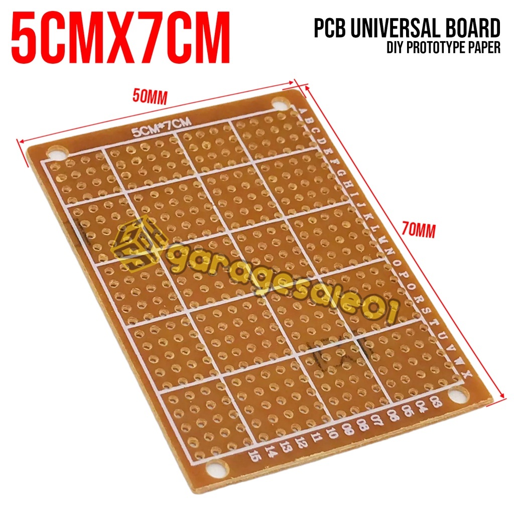 GS10 PCB 5x7 PCB 5cm 7cm DIY Prototype Paper PCB Universal Board ...