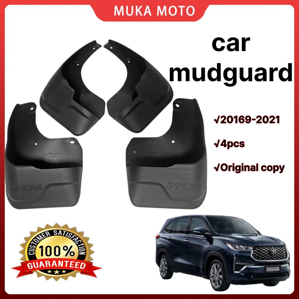 4Pcs 2016 to 2021 Toyota Innova Accessories Original Copy Car Mudguard ...