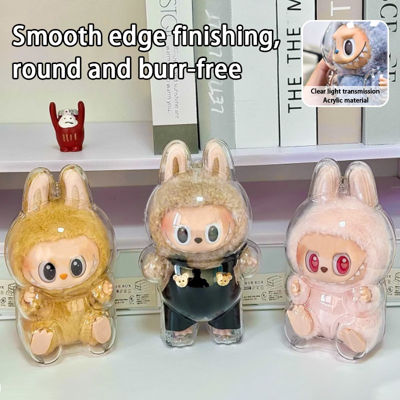 Labubu V1 V2 Protective Acrylic Case Transparent Portable Cable ...