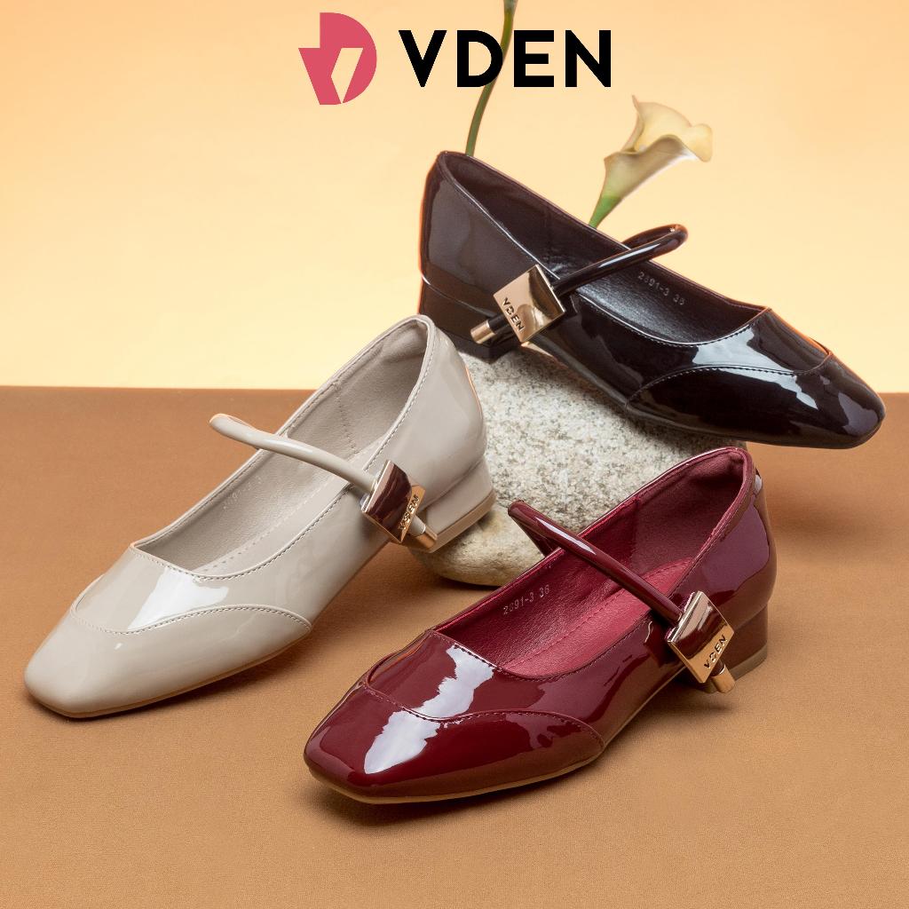 VDEN Ankle Strap Square Toe Shoes Slip On Chunky Low Heels Pumps Loafer ...