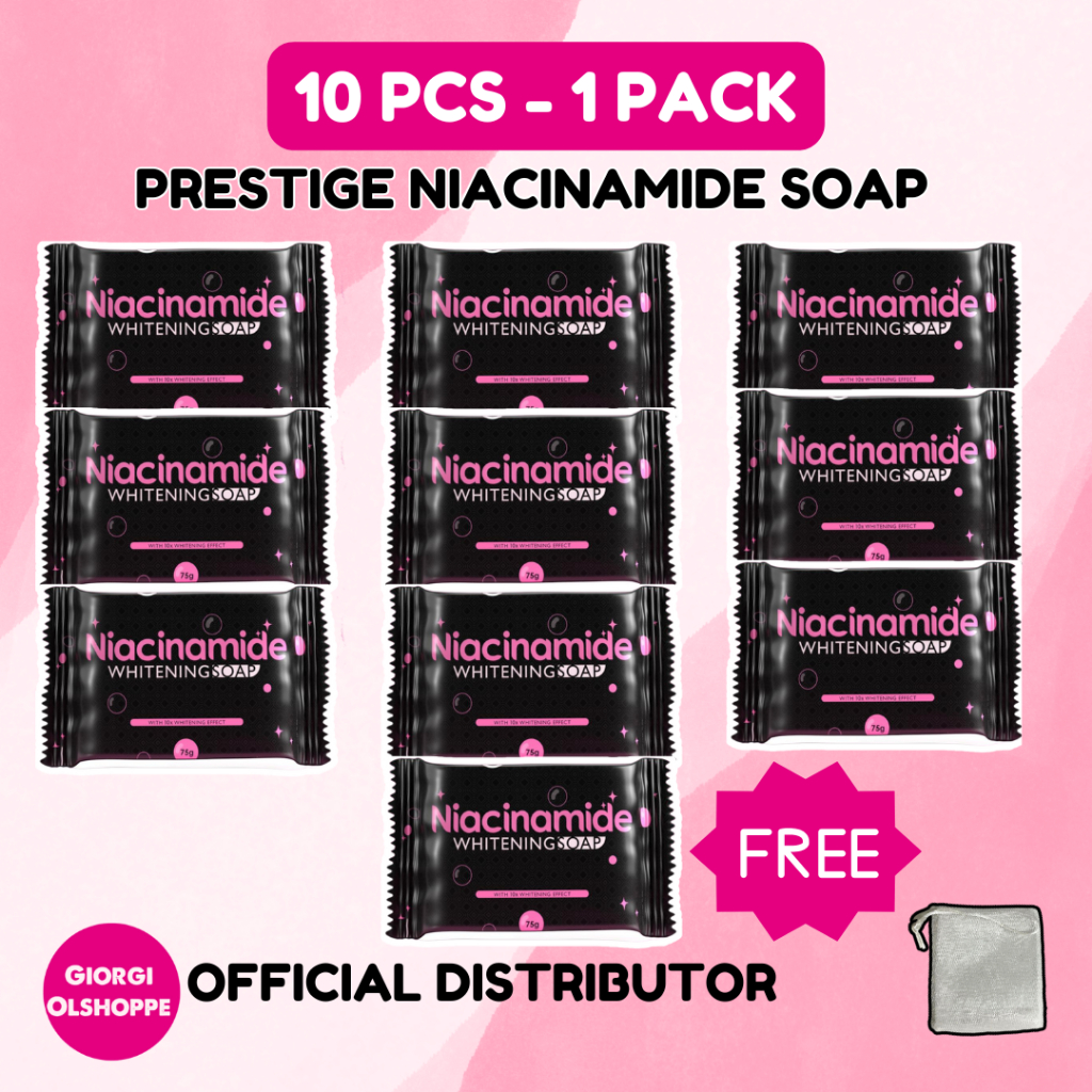PRESTIGE Niacinamide Soap | BUY 1 TAKE 1 | 10 PCS - 2 PACKS | Whitening ...