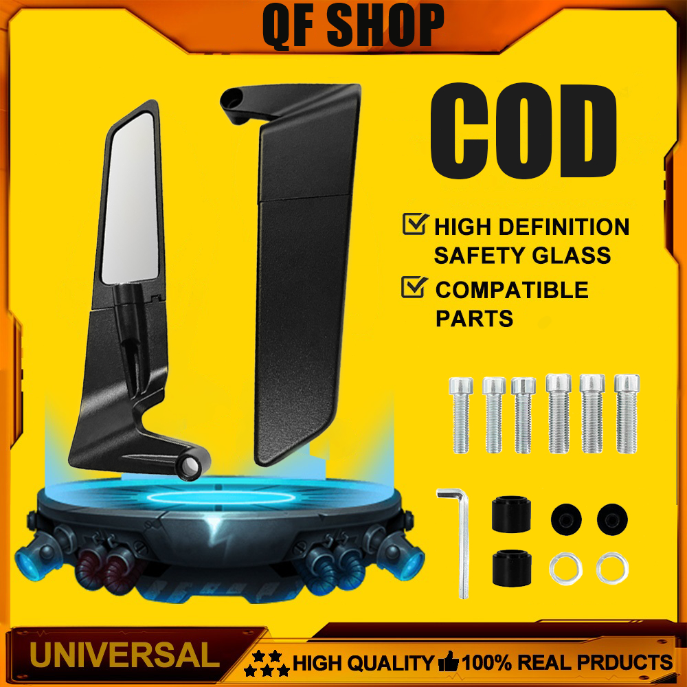 Wings Side Mirror Universal accessories Motorcycie Rearview Winglet ...