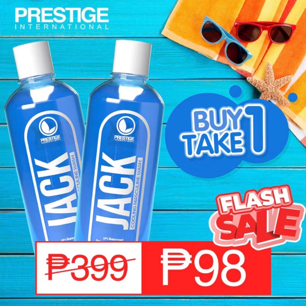 BUY1 TAKE1 PRESTIGE JACK COOLING MASCULINE WASH FOR MEN 250ML | Shopee ...