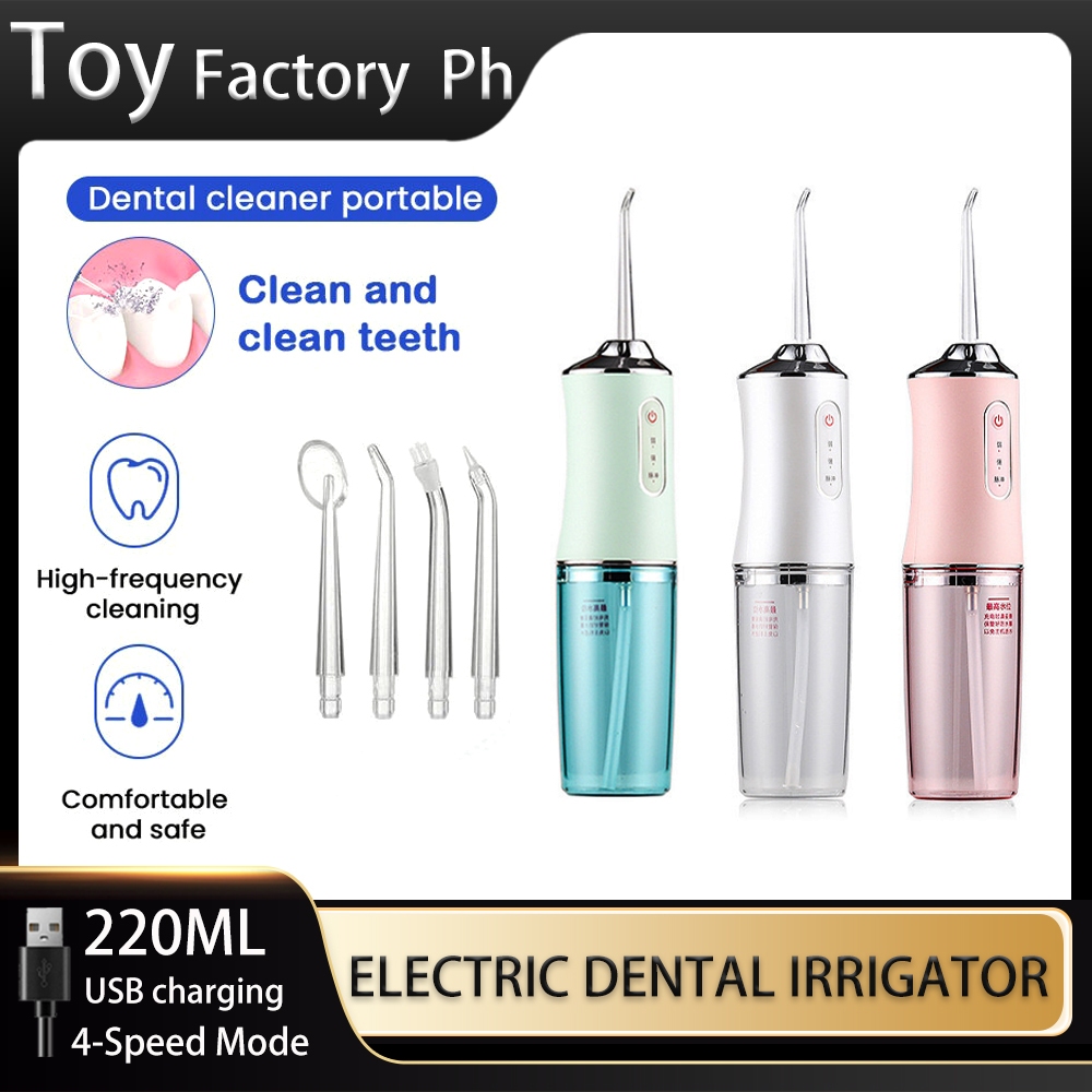 220ml Oral Irrigator Water Flossers Portable Dental Flusher Electric ...