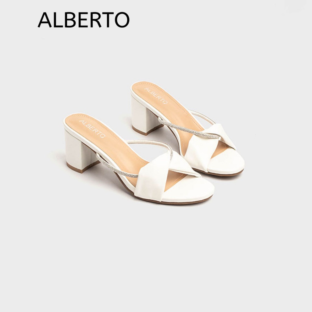 ALBERTO Women's Dinah Heeled Sandals | Shopee Philippines