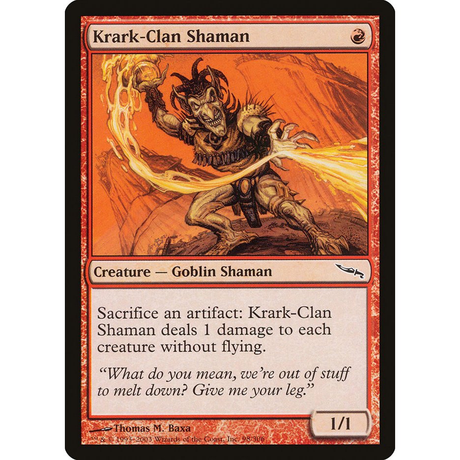 Krark-Clan Shaman | Magic the Gathering card (MRD expansion, Near Mint ...