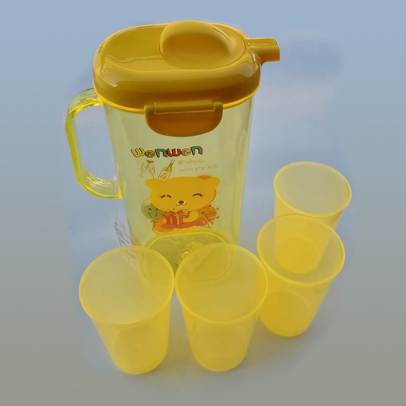 1800ml Pitcher with 4 Cups Large High Quality Fiberglass Pitcher with ...