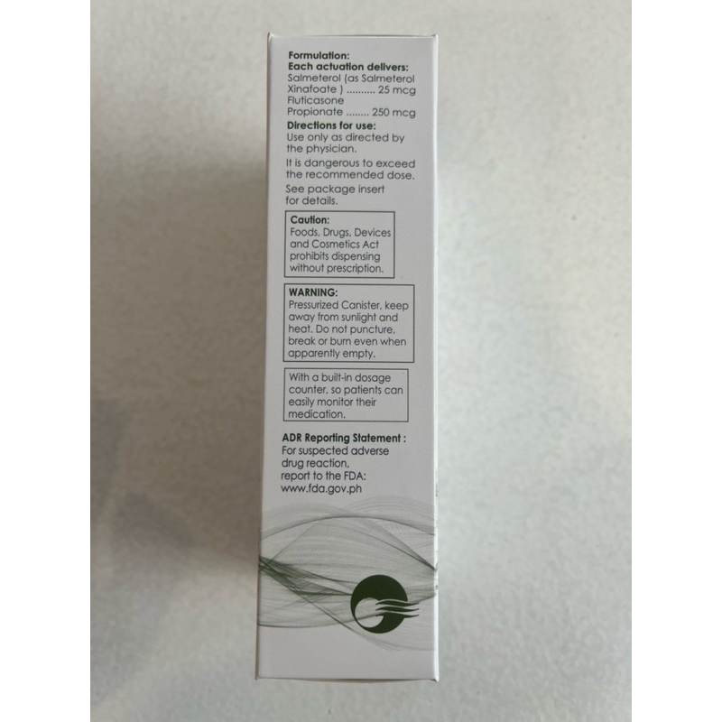 Salmeflo or seroflo fluticasone proprionate plus salmeterol 50mcg ...