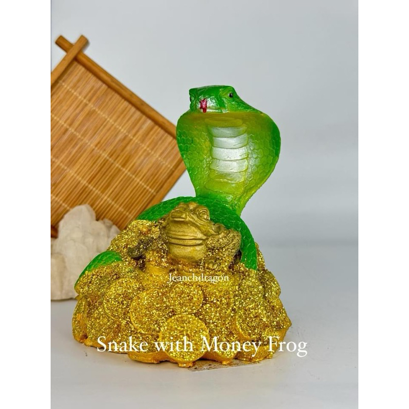 Feng Shui Snake with Money Frog Charm | Shopee Philippines