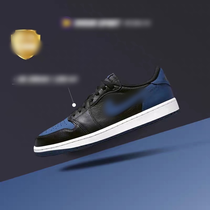 low cut J1 'mystic navy' basketball shoes for man woman with box ...