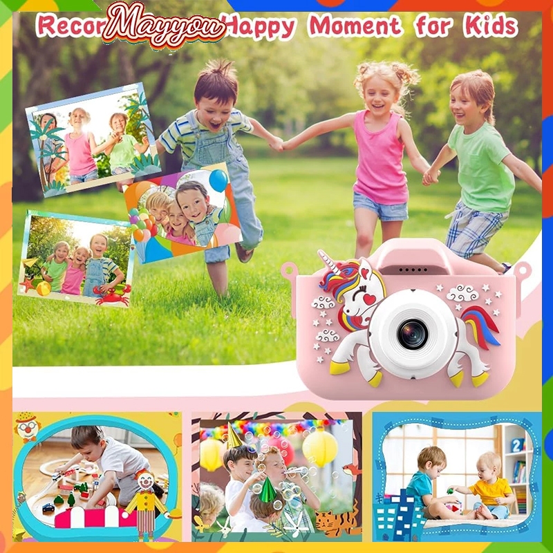 GIFT Kids Digital Camera Cute Horse Unicorn Baby Camera With 4k camera ...