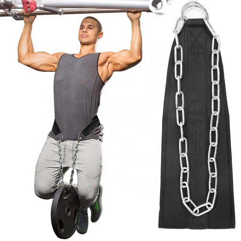 Pull-ups Weight Lifting Muscle Support Waist Adjustable Comfort Fabric ...