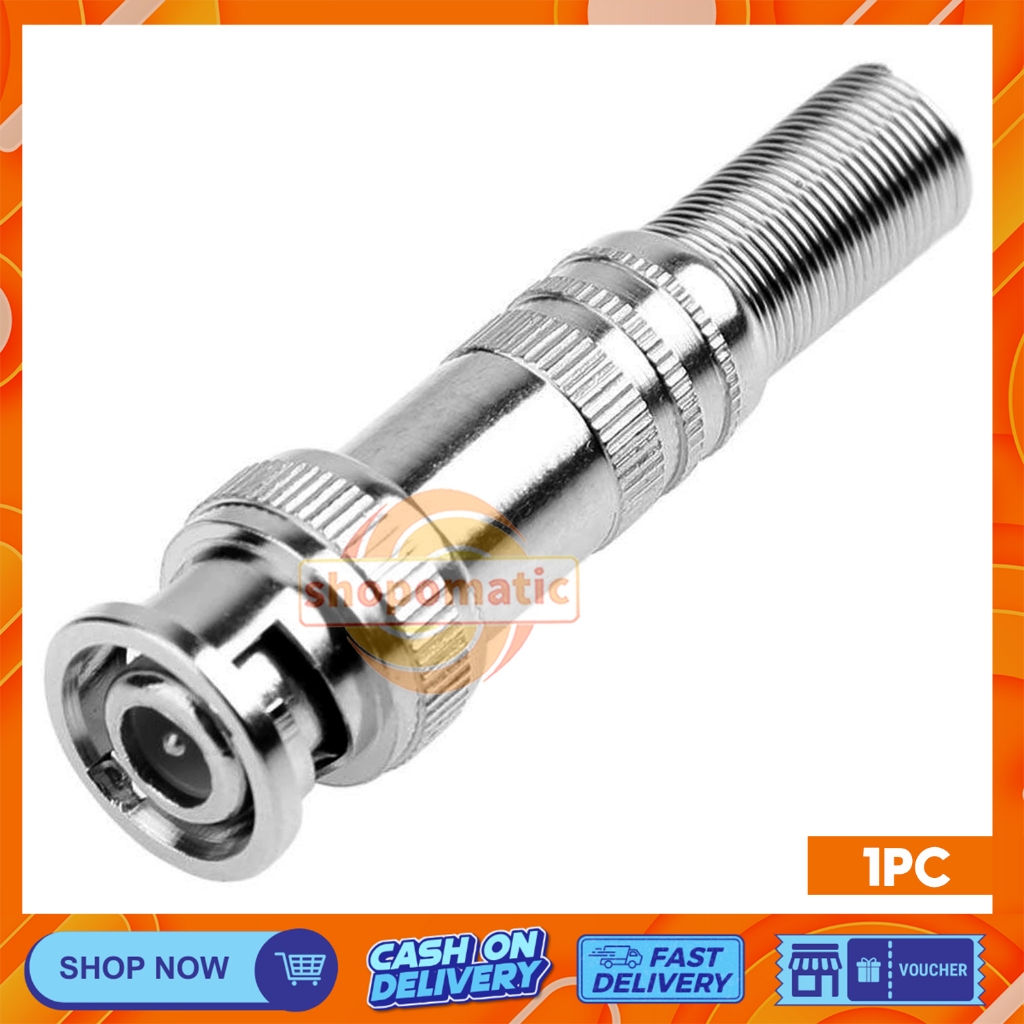 SHOPOMATIC Spring Soldering Connector BNC Connector Male For CCTV Use ...
