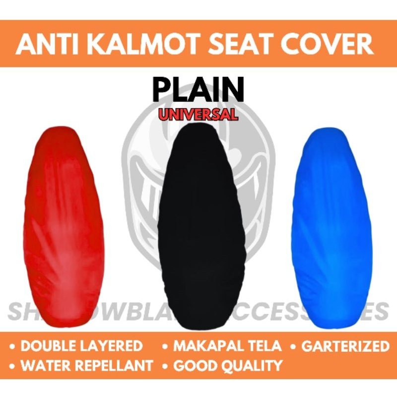 PLAIN ANTI KALMOT SEAT COVER MOTORCYCLE MAKAPAL TELA, WATER REPELLENT ...